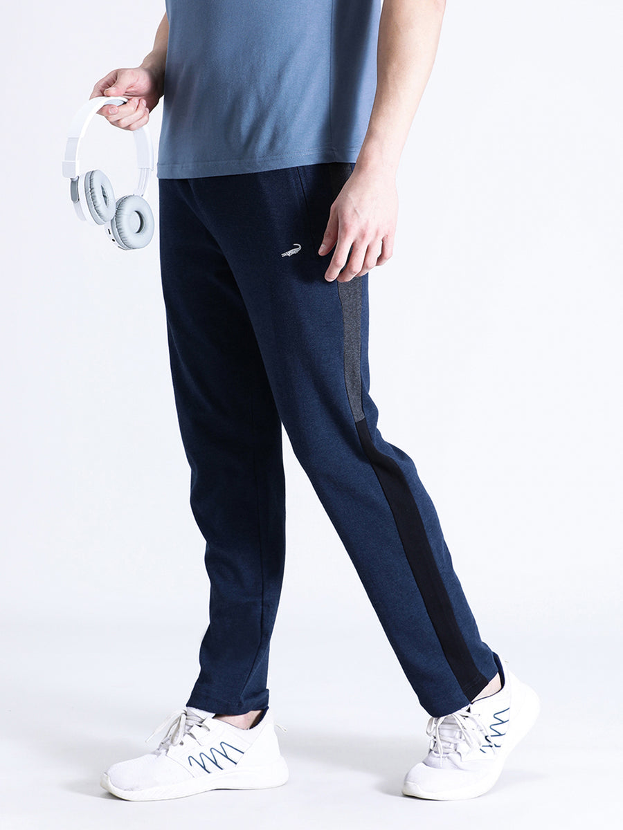 Buy Solid Blue Slim Fit Track Pant – Crocodile