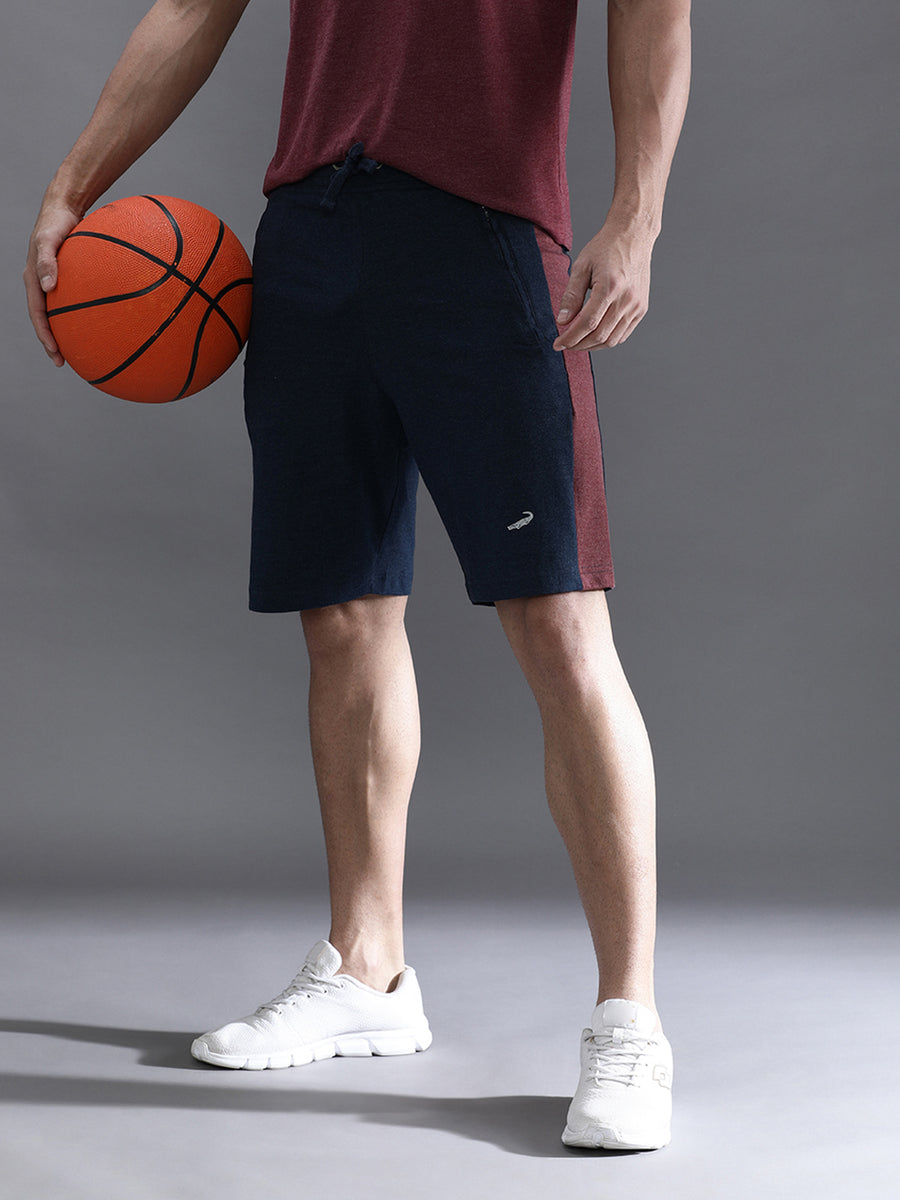 Solid Blue Relax Fit Track Shorts - Buy Online India – Crocodile