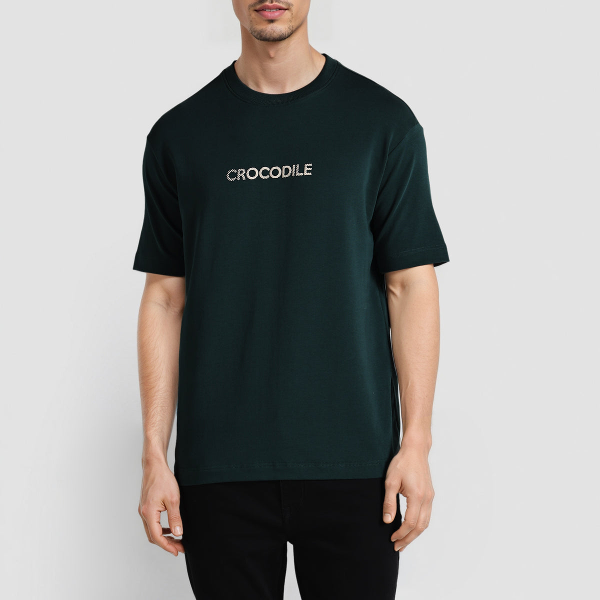 Buy Green Fleece With Puff Print Over Sized T Shirt Online India ...