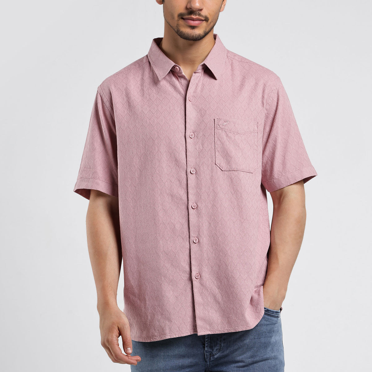Buy Diamond Cut Texture, Relax Fit, Pure Cotton, Chisel Cut Pocket ...