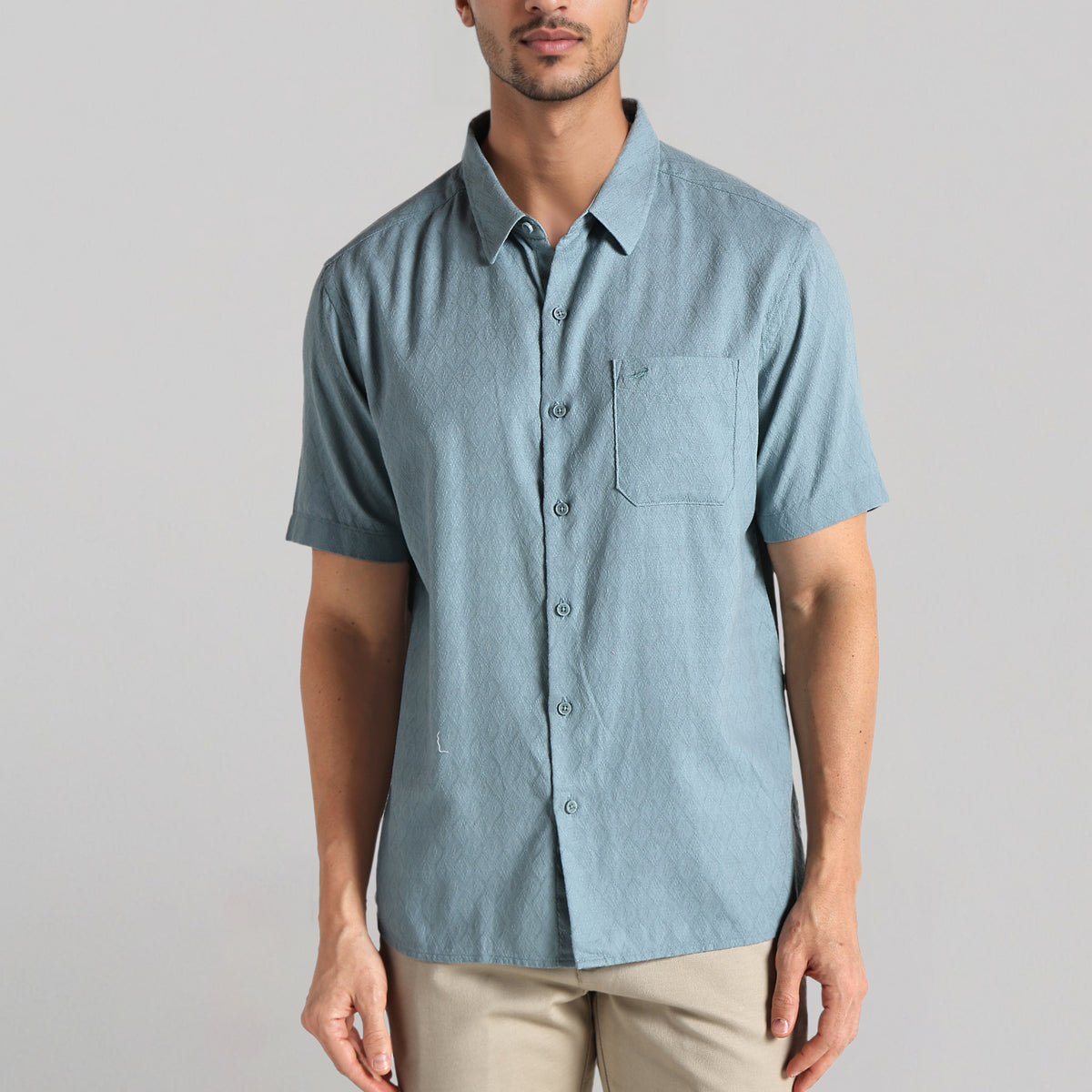 Buy Diamond Cut Texture, Relax Fit, Pure Cotton, Chisel Cut Pocket ...